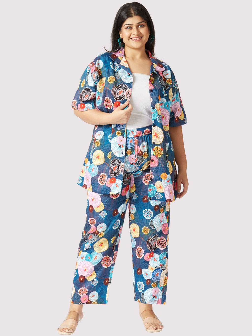 Blooming Wheels Full Co-ords Set | Women's Plus Size
