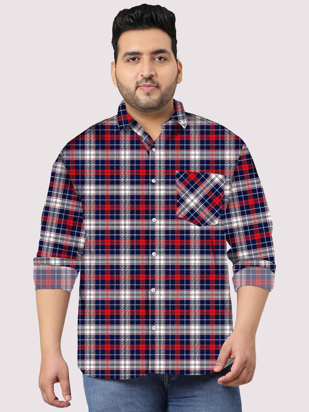Explore Plus Size Check Shirts Collection