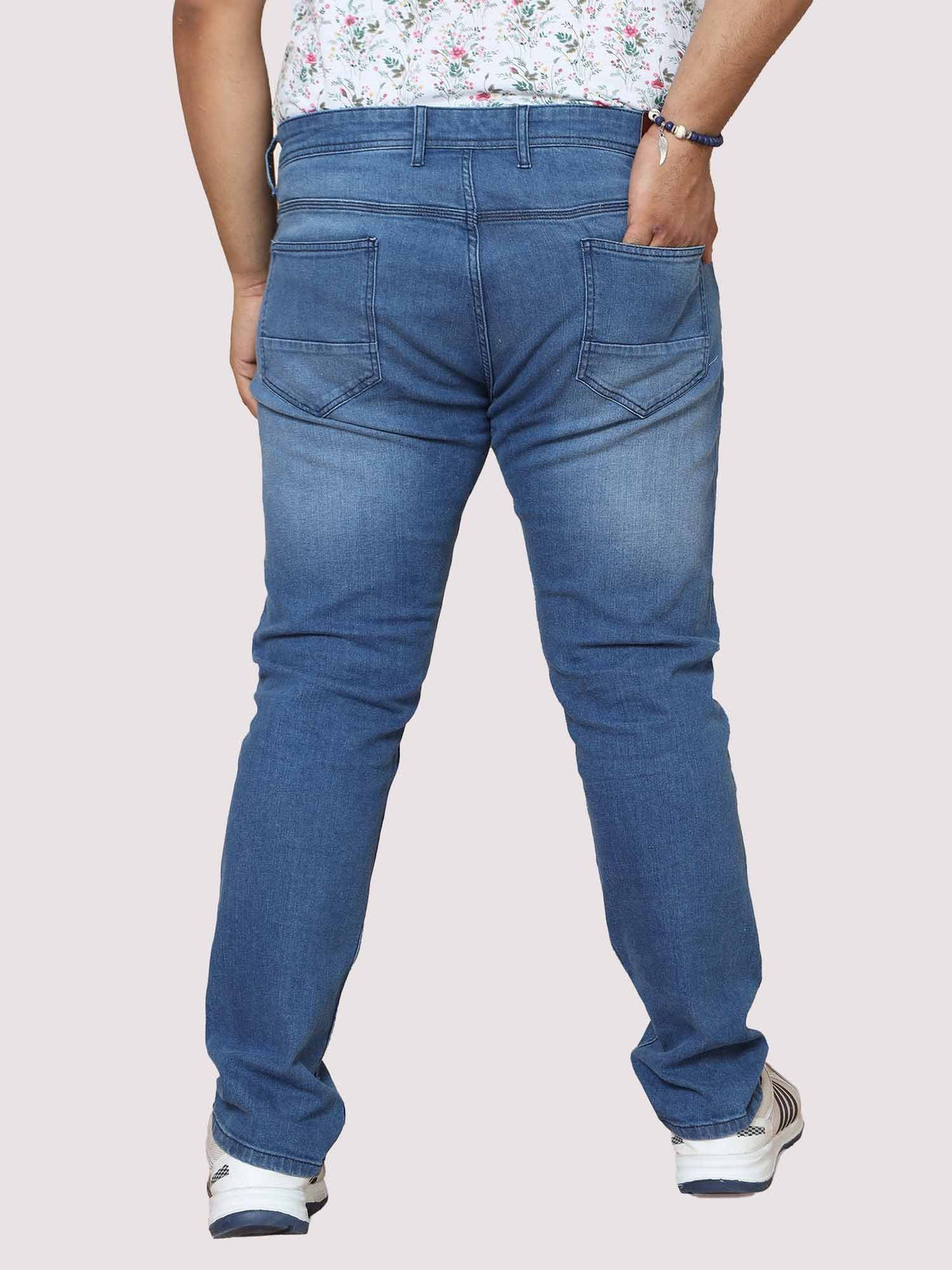 Buy Azure Blue Jeans Men's Plus Size Online - Guniaa