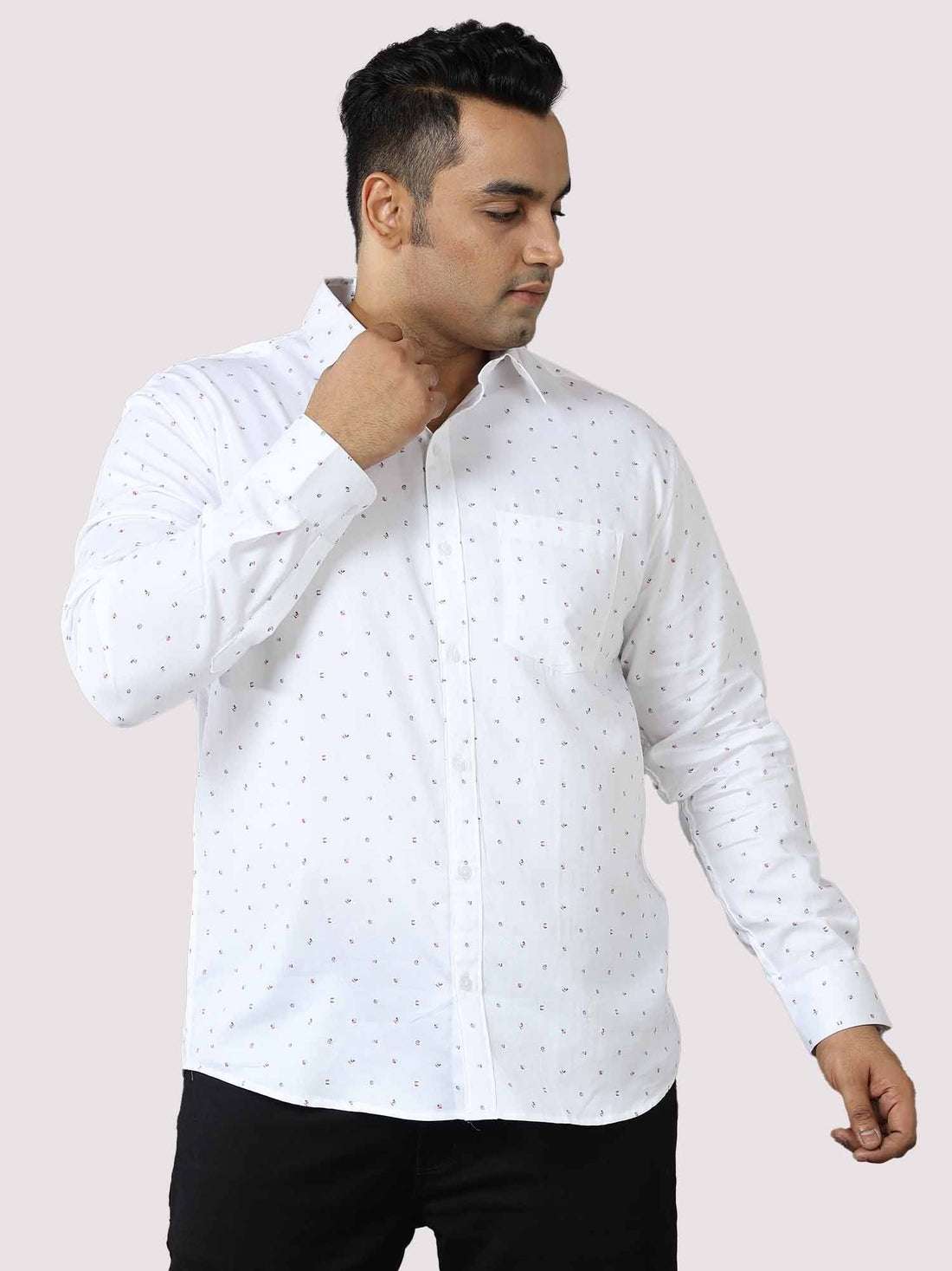 Plus Size Full Sleeves Shirt For Men | Guniaa