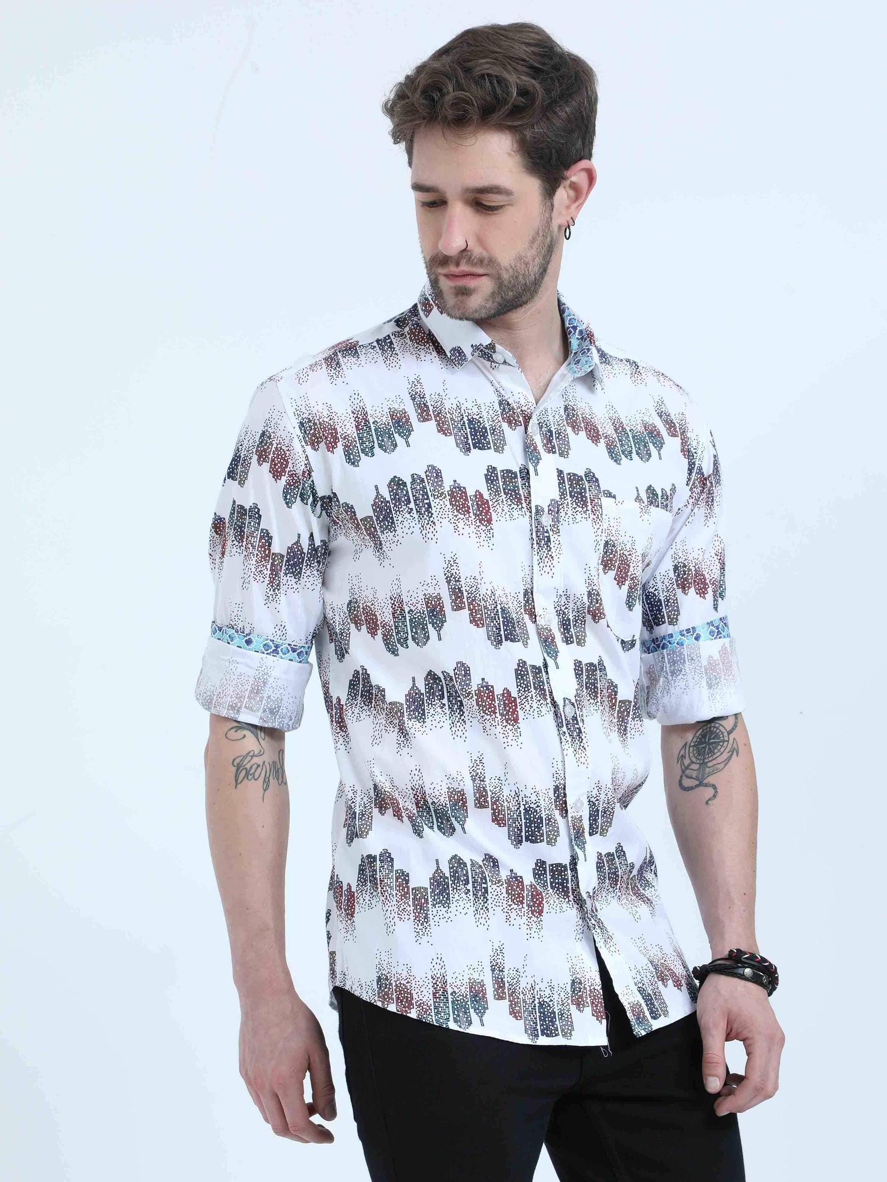 Buy Limited edition Multi Colour Digital Printed Shirt Online - Guniaa