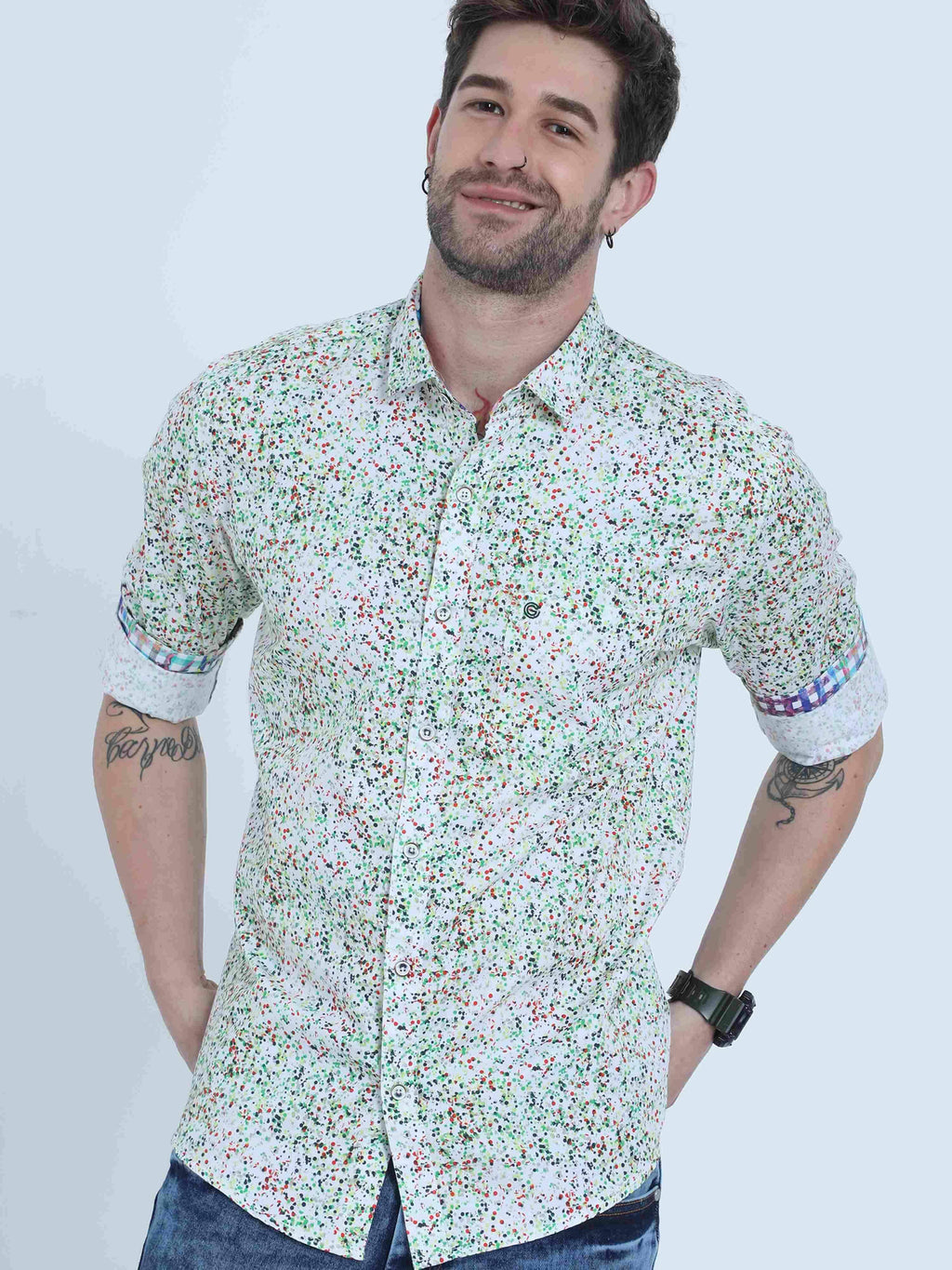 Buy Philip Men's Printed Casual Shirts Online - Guniaa